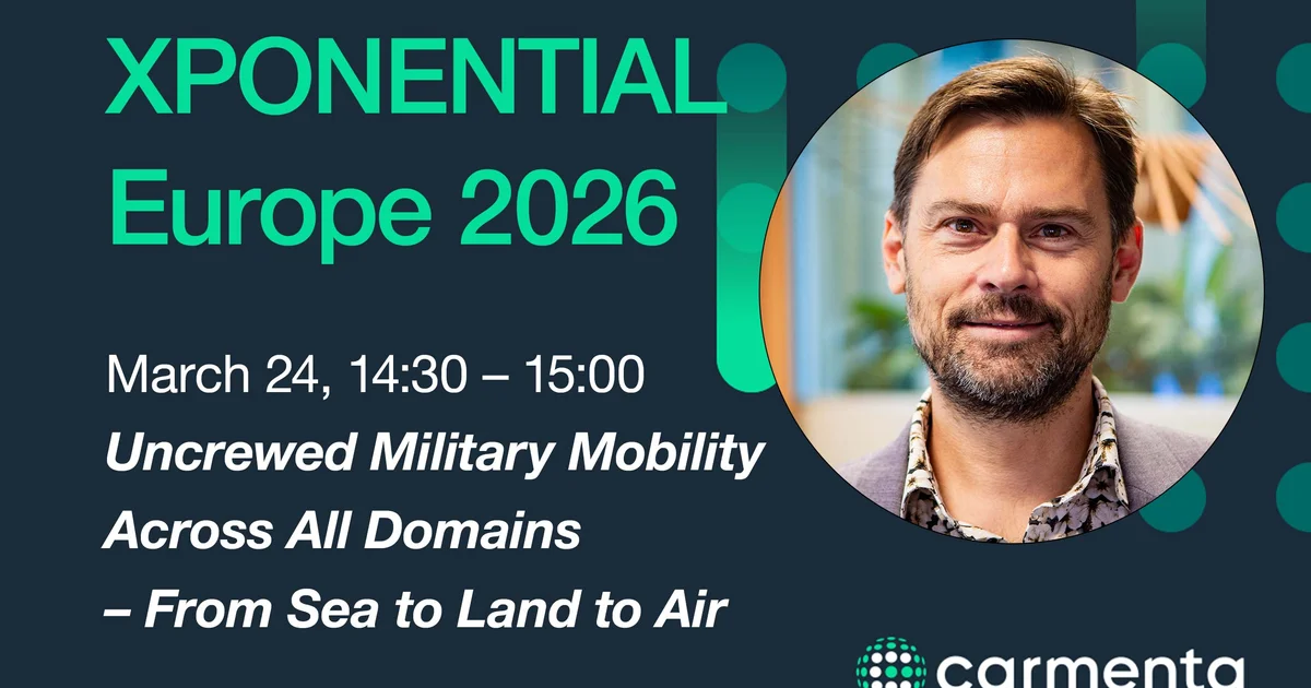 XPONENTIAL Europe 2026 ‹ Carmenta